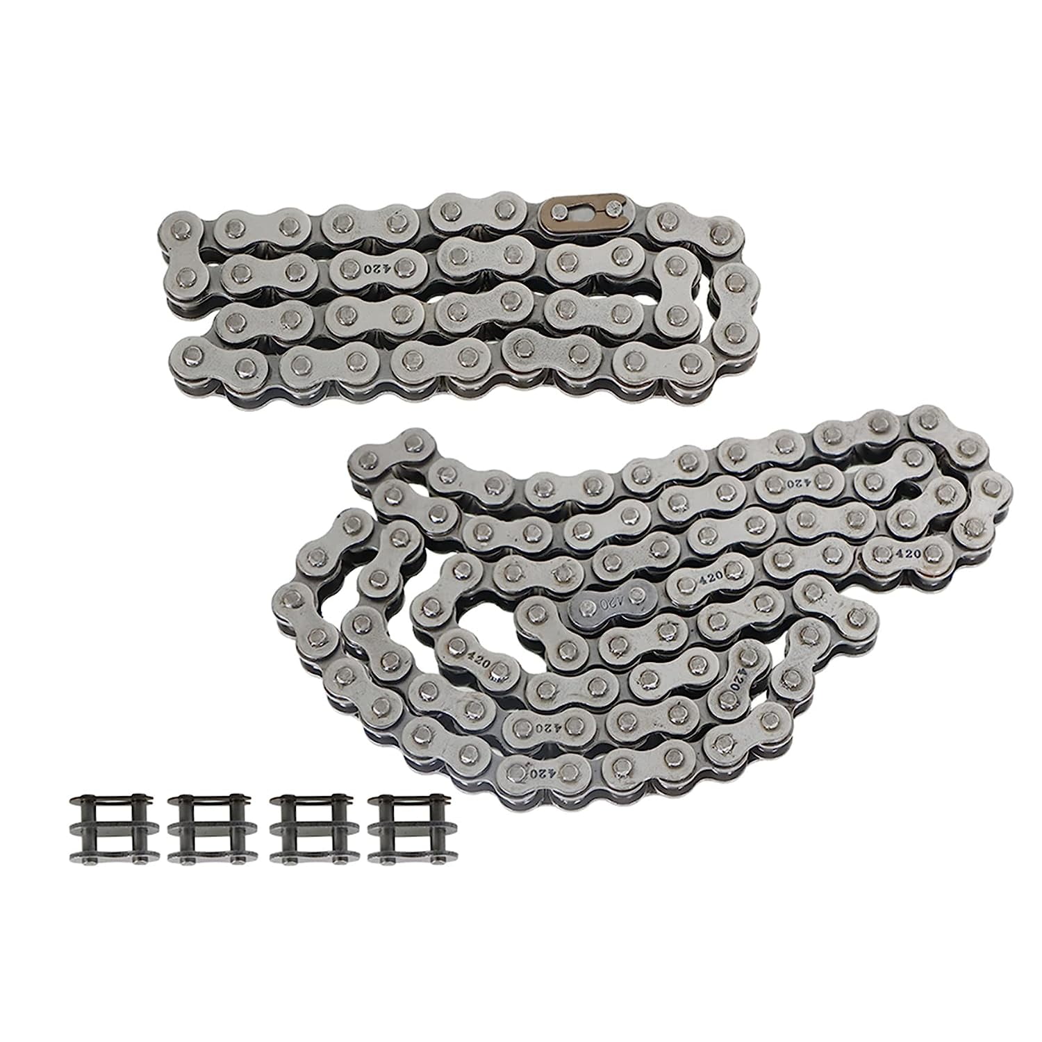 waltyotur Front and Rear Drive Chain, 42 Links Front and 90 Links Rear ...