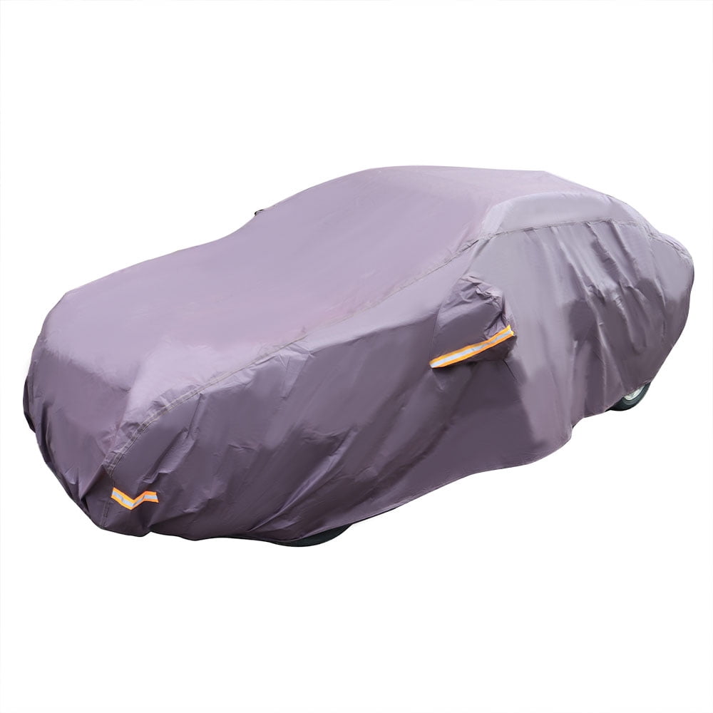 waltyotur Full Car Cover PEVA Waterproof All Weather Protection Rain ...