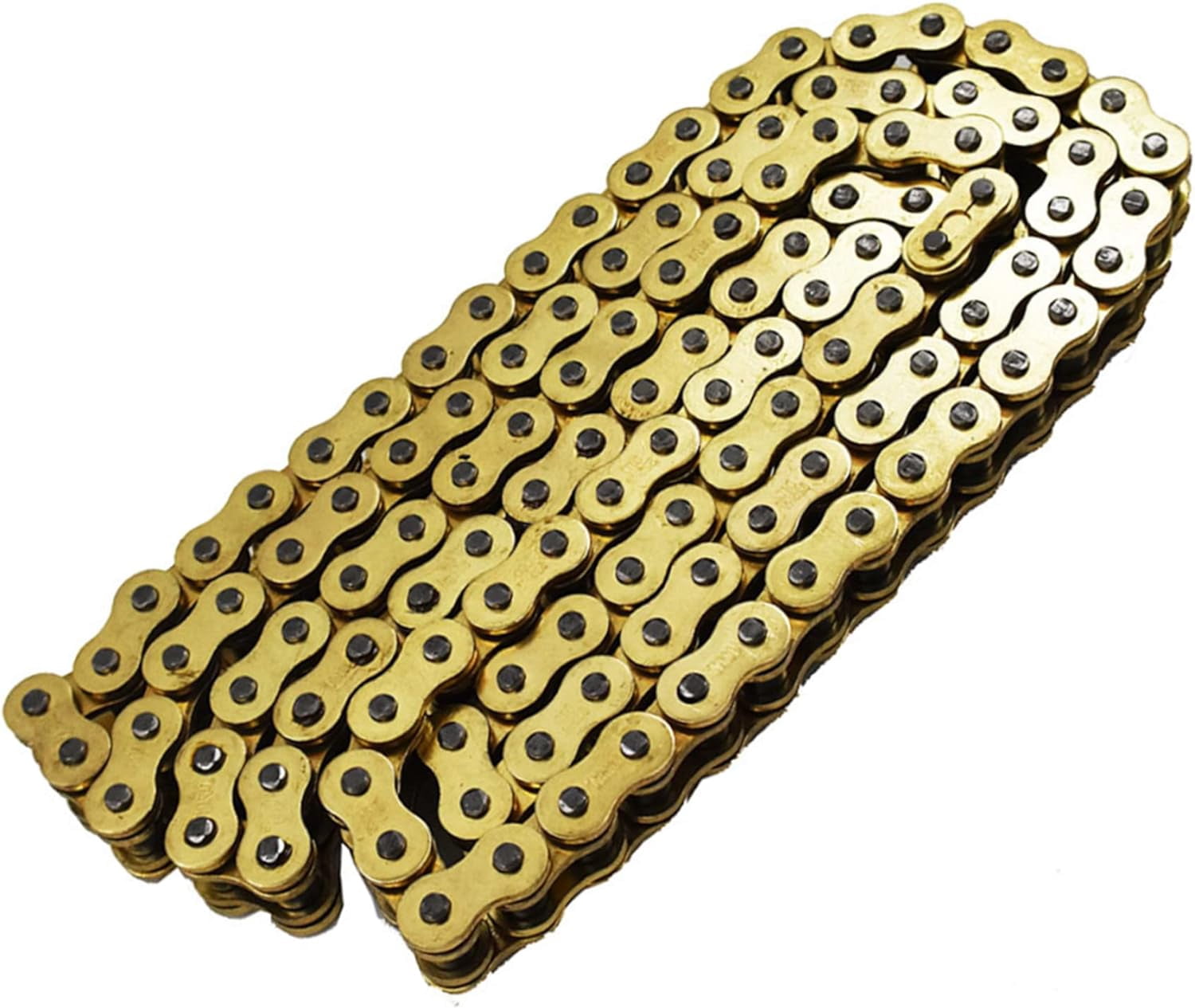 waltyotur Gold Motorcycle Drive Chain 525 Chain 120 Link with O-Ring ...