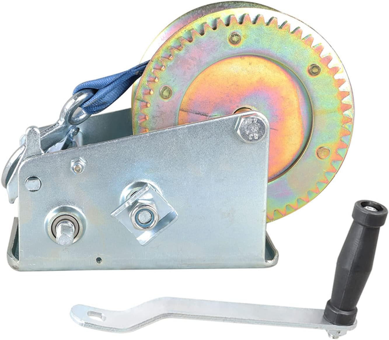 waltyotur Heavy Duty Hand Winch 3500LBS Hand Winch Steel Boat Trailer ...