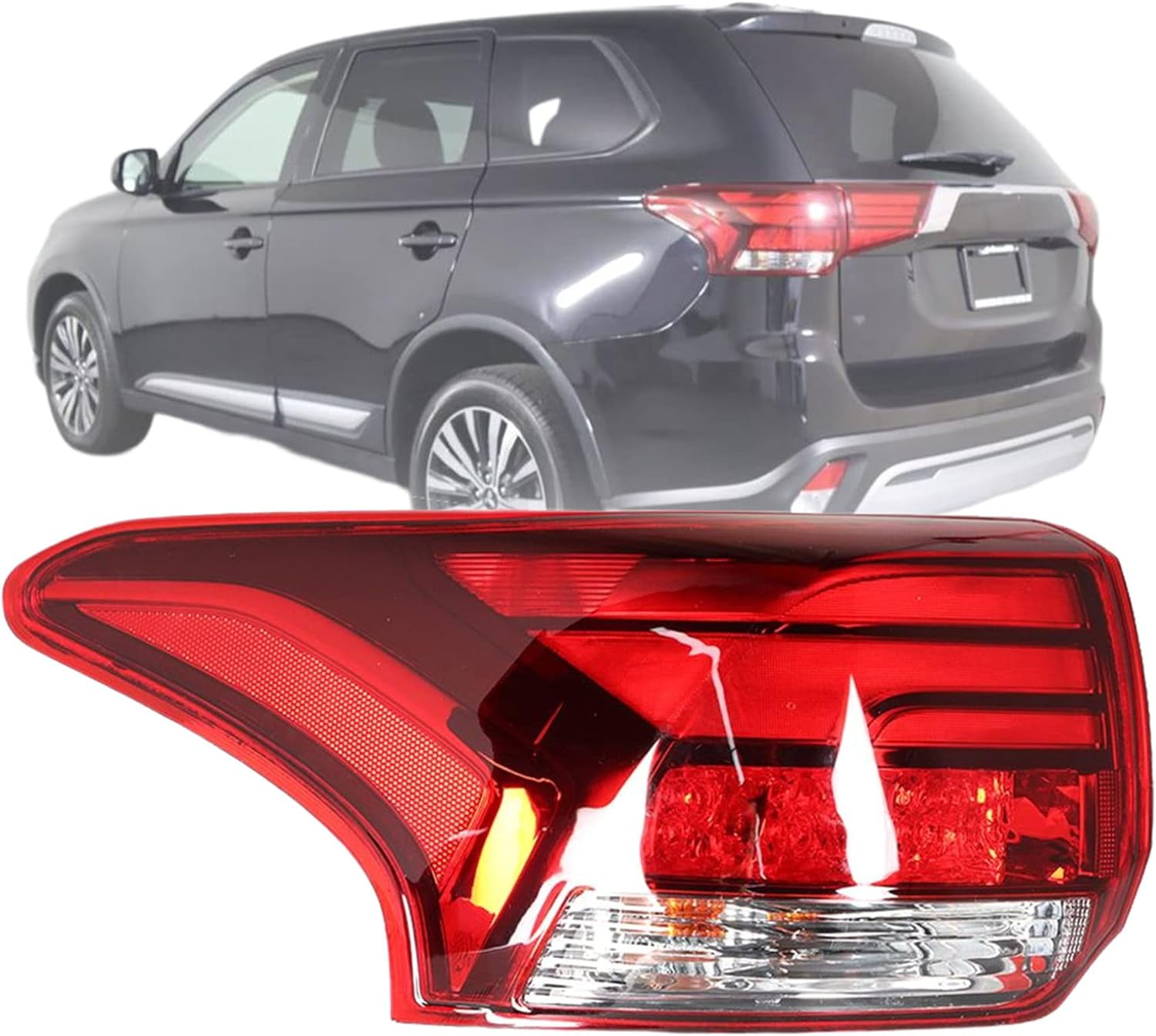 waltyotur Left Side Outer LED Tail Light Assembly Replacement for ...