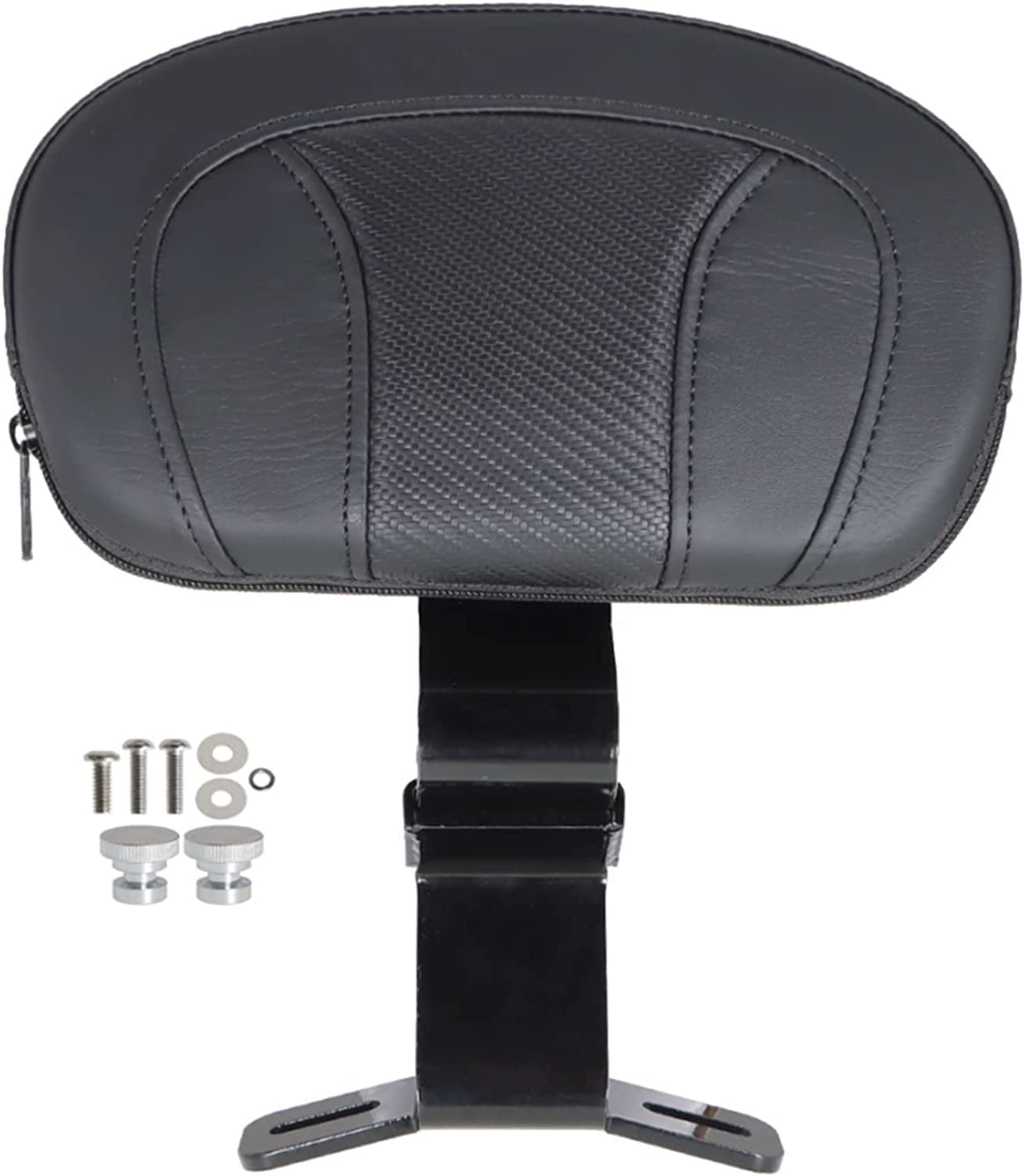 waltyotur Motorcycle Front Driver Backrest Pad Detachable Rider ...