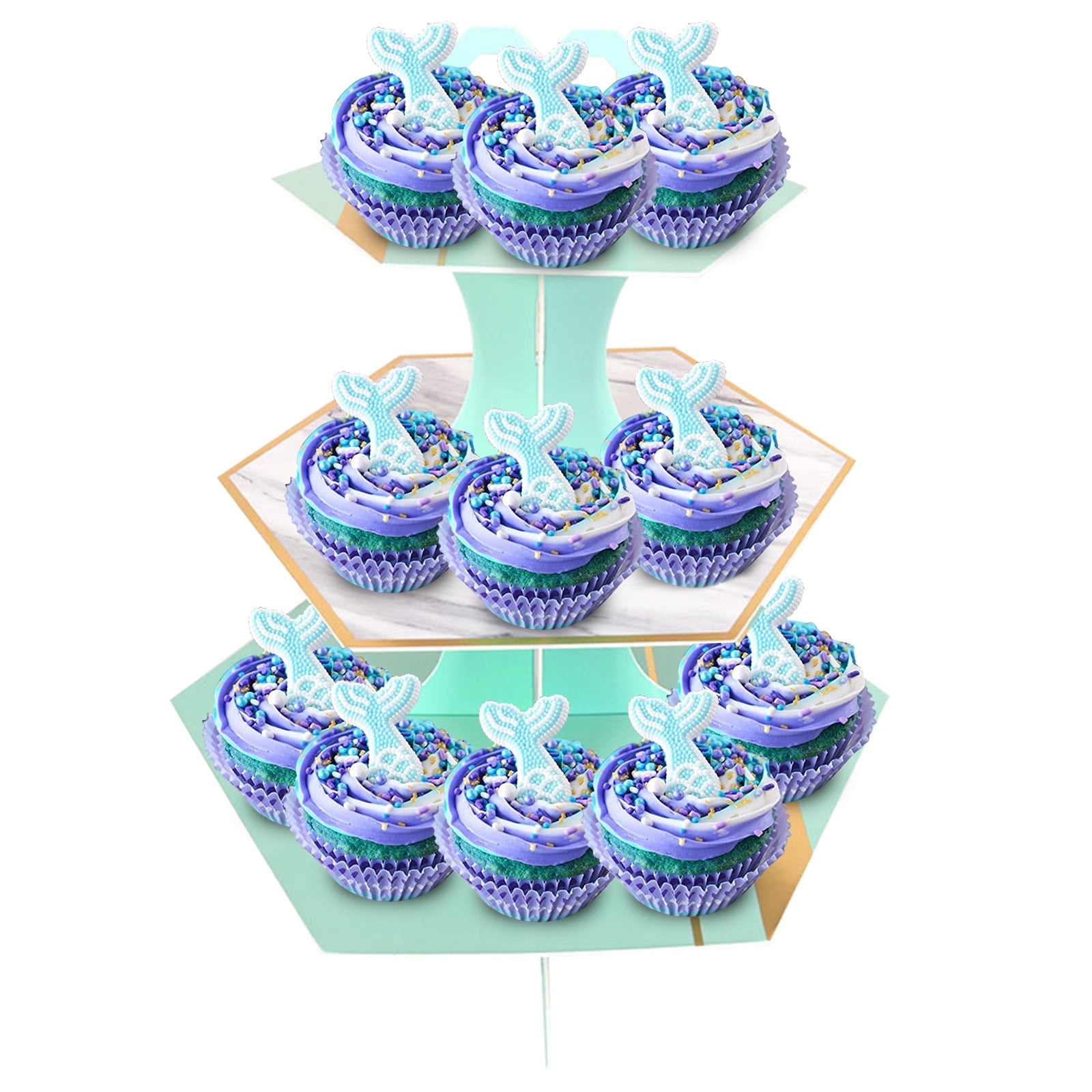 wamans Disposable Cake Rack Tier Cardboard Cupcake Stand Dessert Tower ...