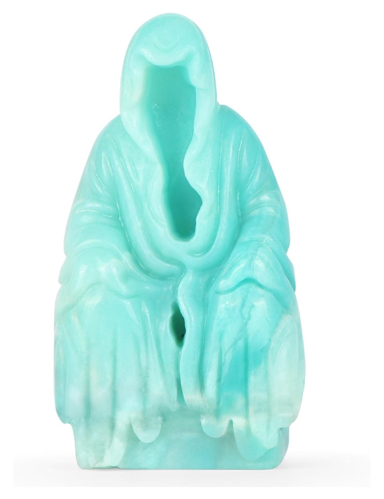 wang hao ran Crystal Grim Reaper Statue Hand-Carved Gemstone Walmartite ...
