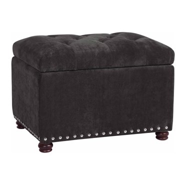 Free Shipping! HOMCOM Button Tufted Ottoman Foot Stool with Velvet-feel ...