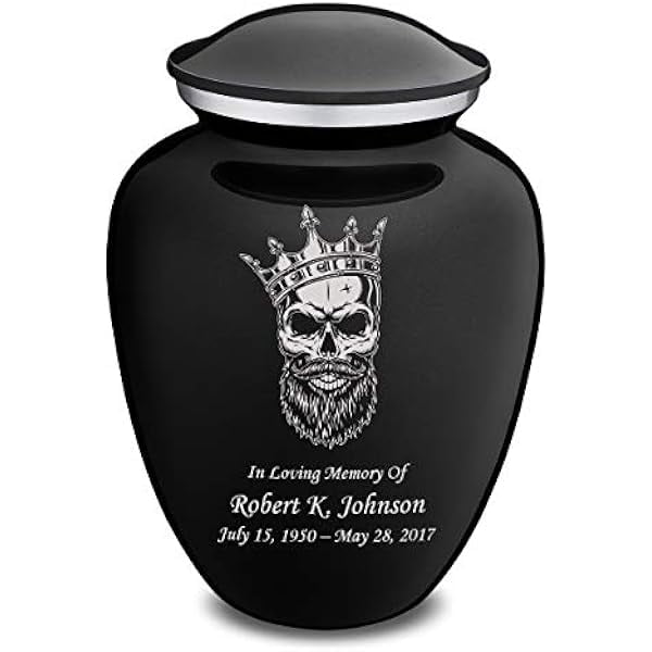 wangc123 Embrace Personalized Skull Adult Cremation Urn with Custom ...