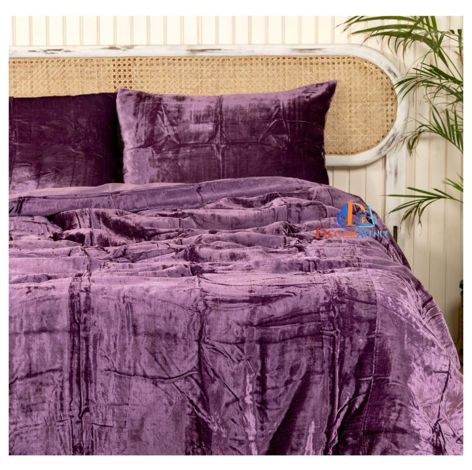 wangc123 Ultra-Luxe Solid Velvet Duvet Cover, Boho Bedding UO Comforter ...