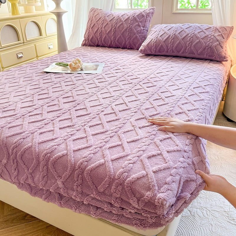 wangli 2025 fitted sheet single piece milk velvet coral velvet ...