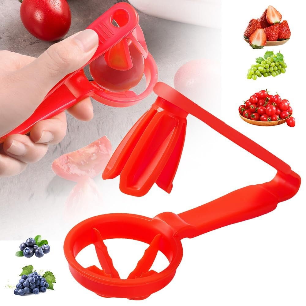 wangli Cherry Tomato Strawberry Slicer, 2025 New Grape Cutter Grape Slicer for Toddlers, Grape ...