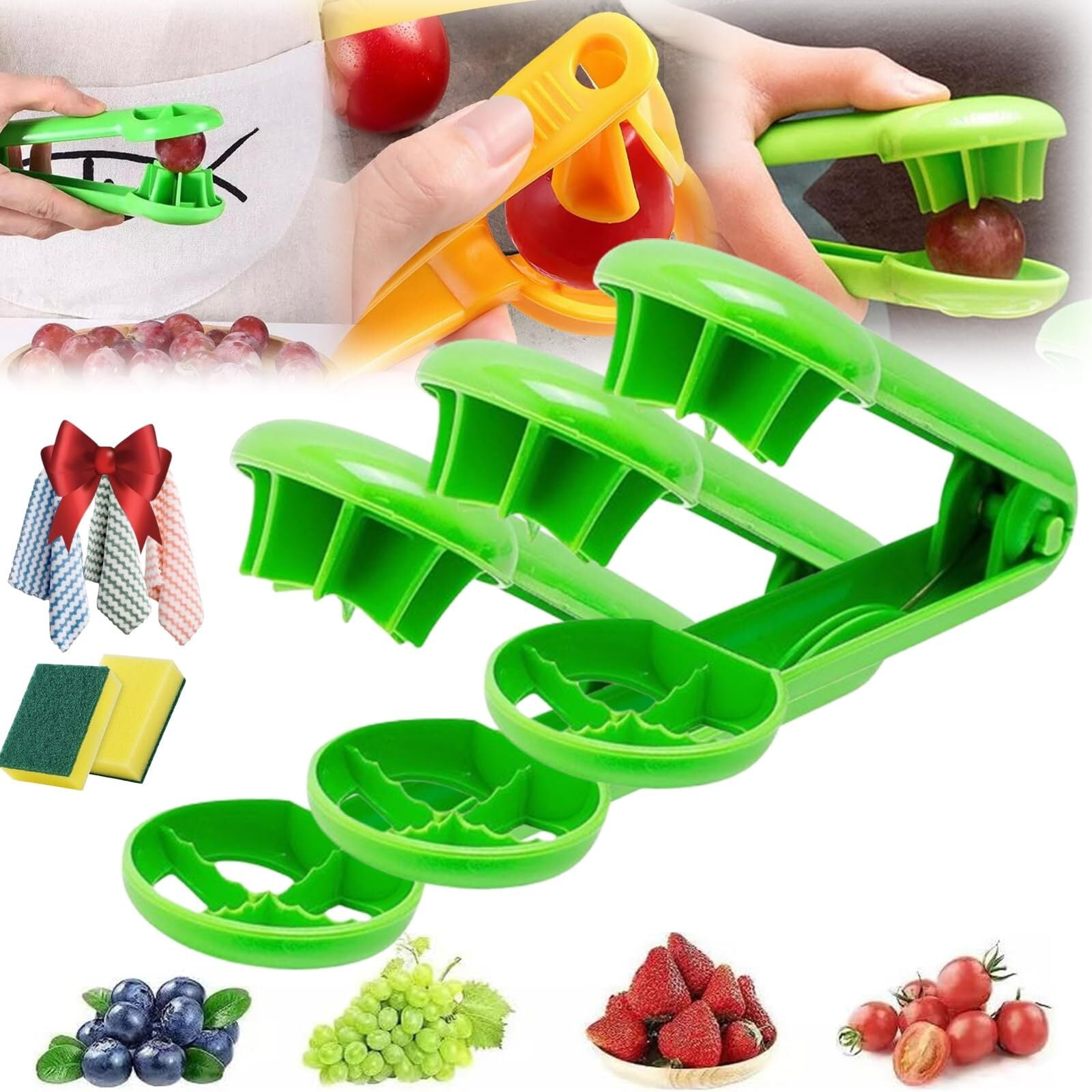 wangli Cherry Tomato Strawberry Slicer, Cherry Tomato Strawberry Sandwich Cutter, Vegetable ...