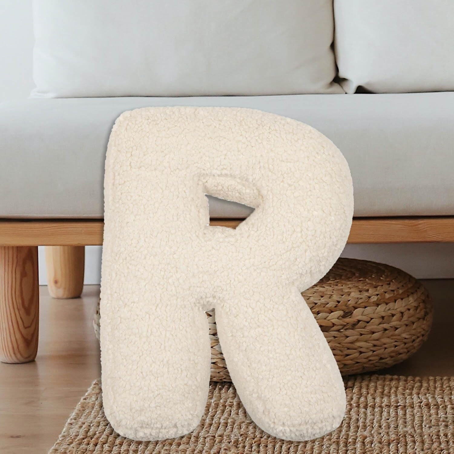 wangli Letter Plush Pillow 15.7x13.7x3.9in, Letter Hugging Throw ...