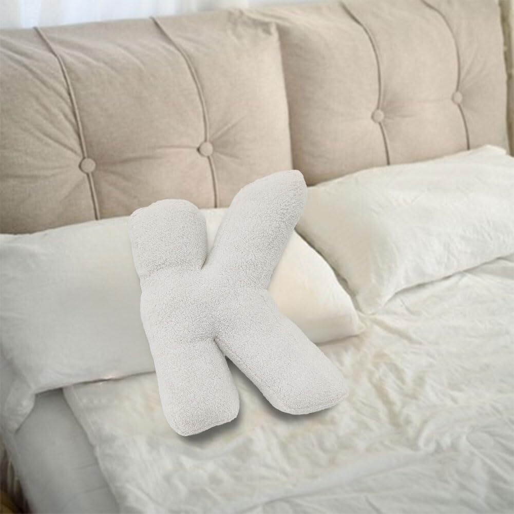 wangli Letter Plush Pillow, Decorative Throw Pillows for Bed Couch ...