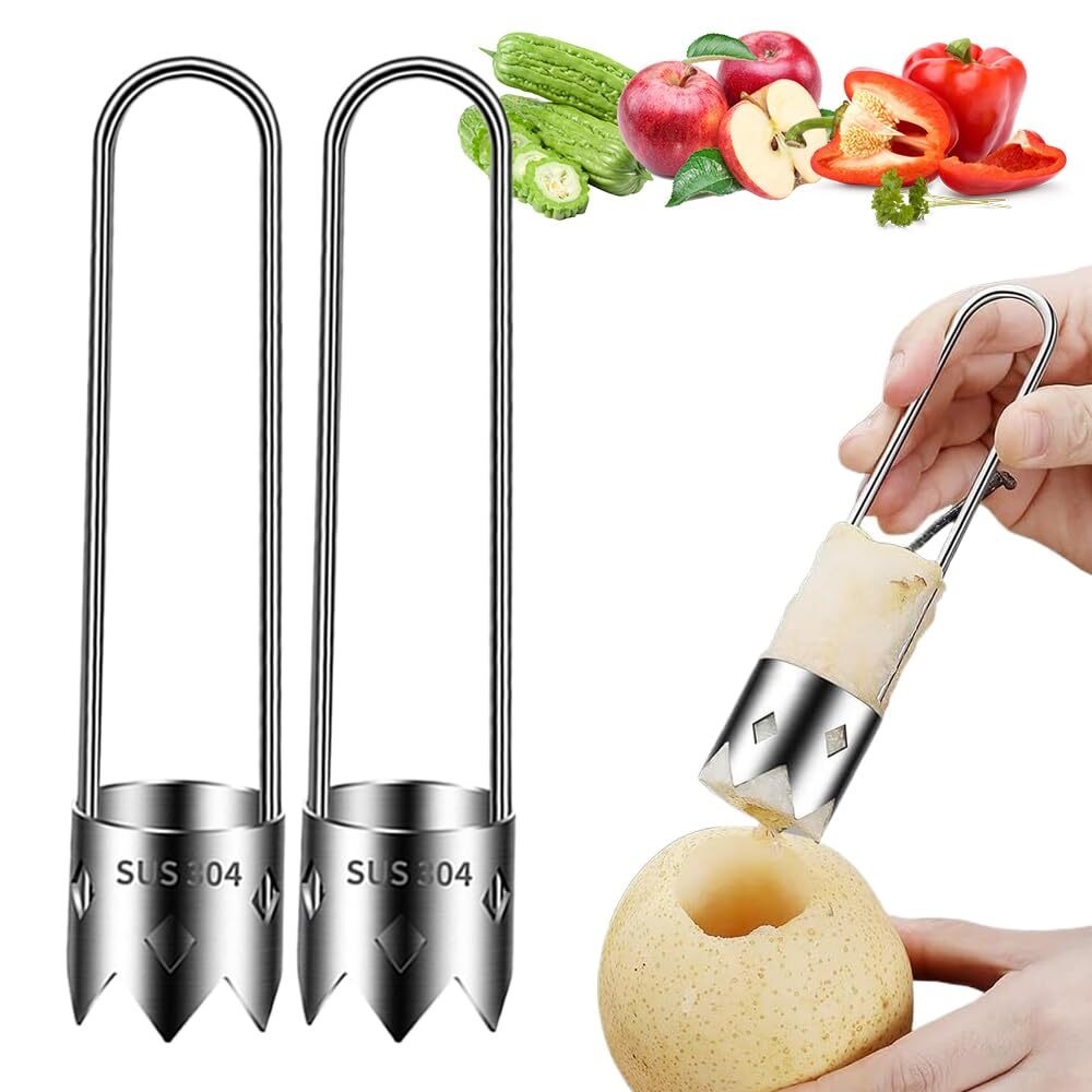 wangli Red Bell Pepper Seed Corer, Fruit and Vegetable Corer Tool with ...