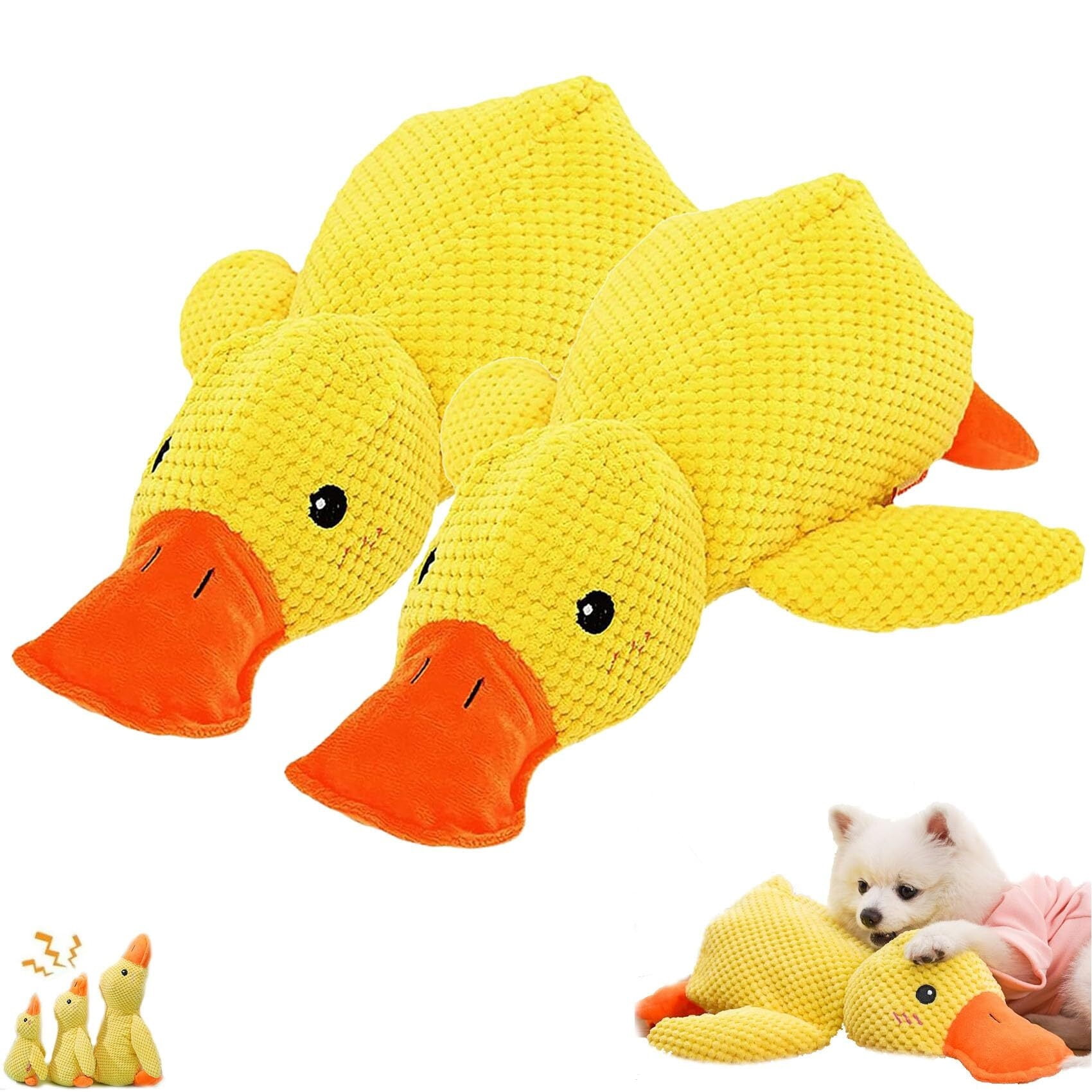 wangli The Mellow Dog Calming Duck,Calming Duck Toy for Dogs,Emotional Support Calming Duck Dog ...