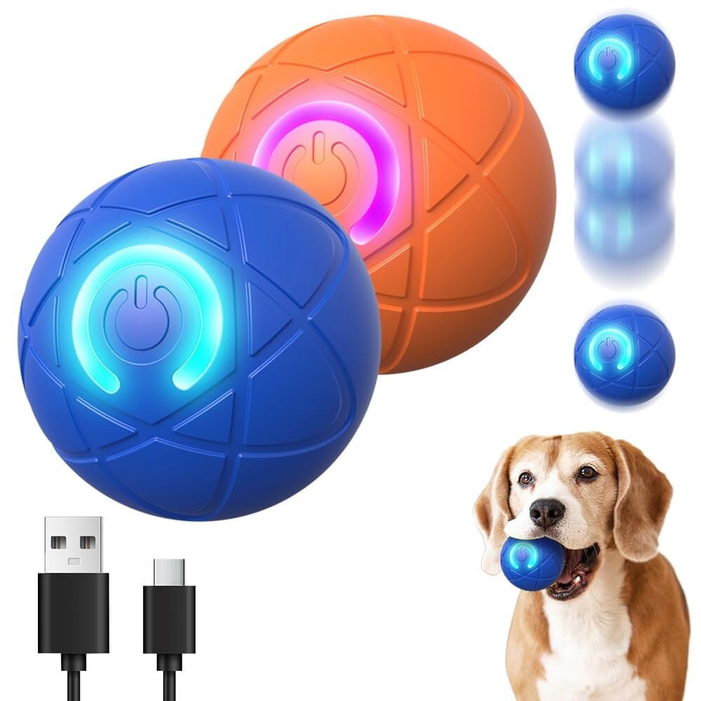 wangqiang 2025 New Vibrating Dog Ball, Upgrade Interactive Dog Ball ...