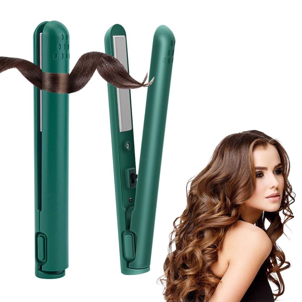wangqiang 2025 Upgrade Mini Curling Wand and Flat Iron Mini Curling ...