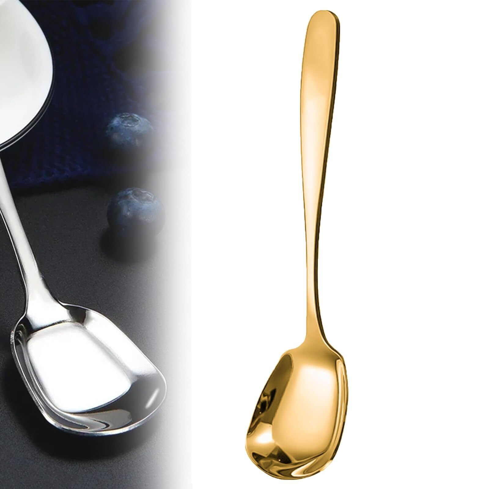 wangqiang Arithmeticn Square Head Stainless Steel Spoons, 2024 New ...