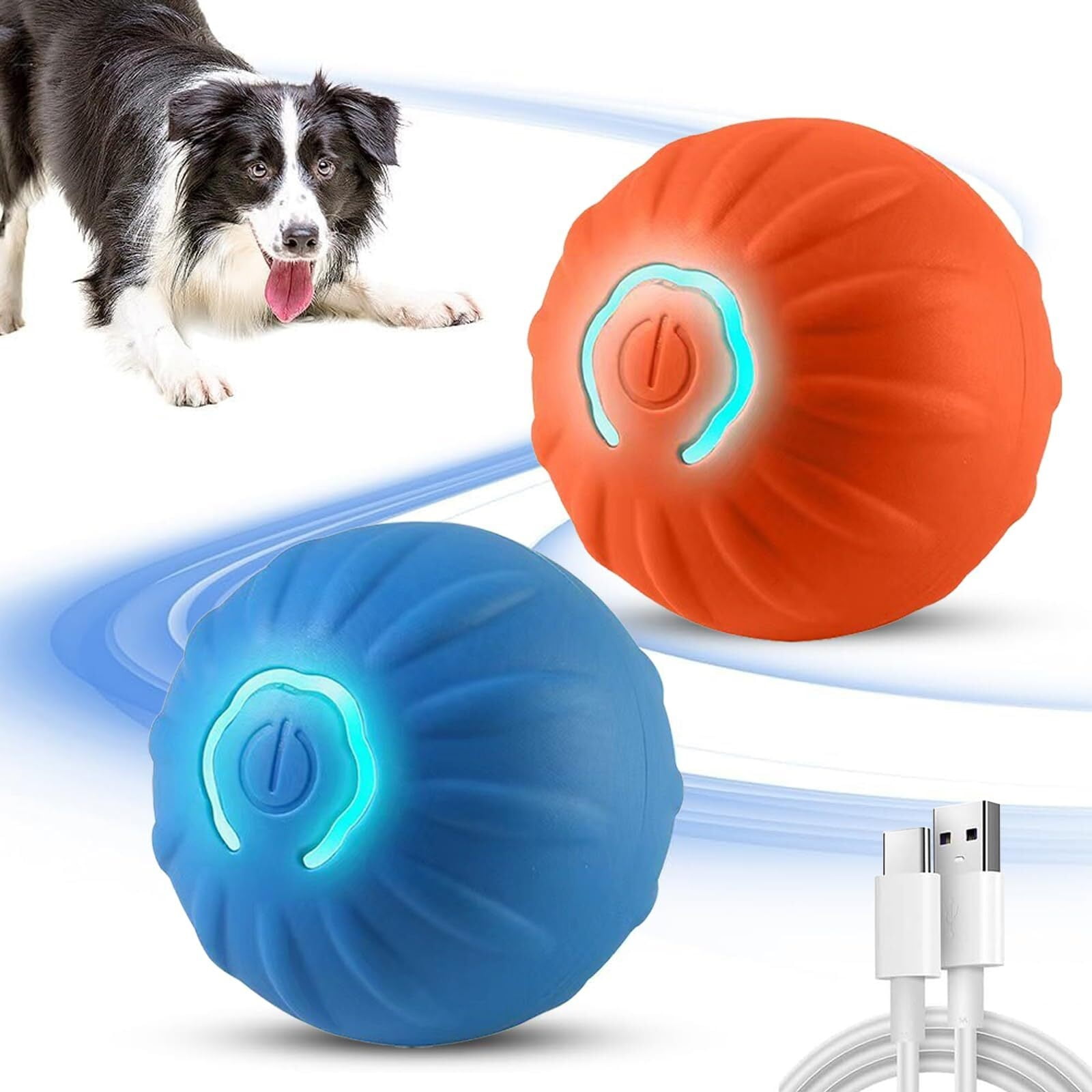 wangqiang Pet Bounce Ball, Vibrating Dog Ball, Shaking Dog Ball, 2025 New Upgraded Bouncing Ball ...