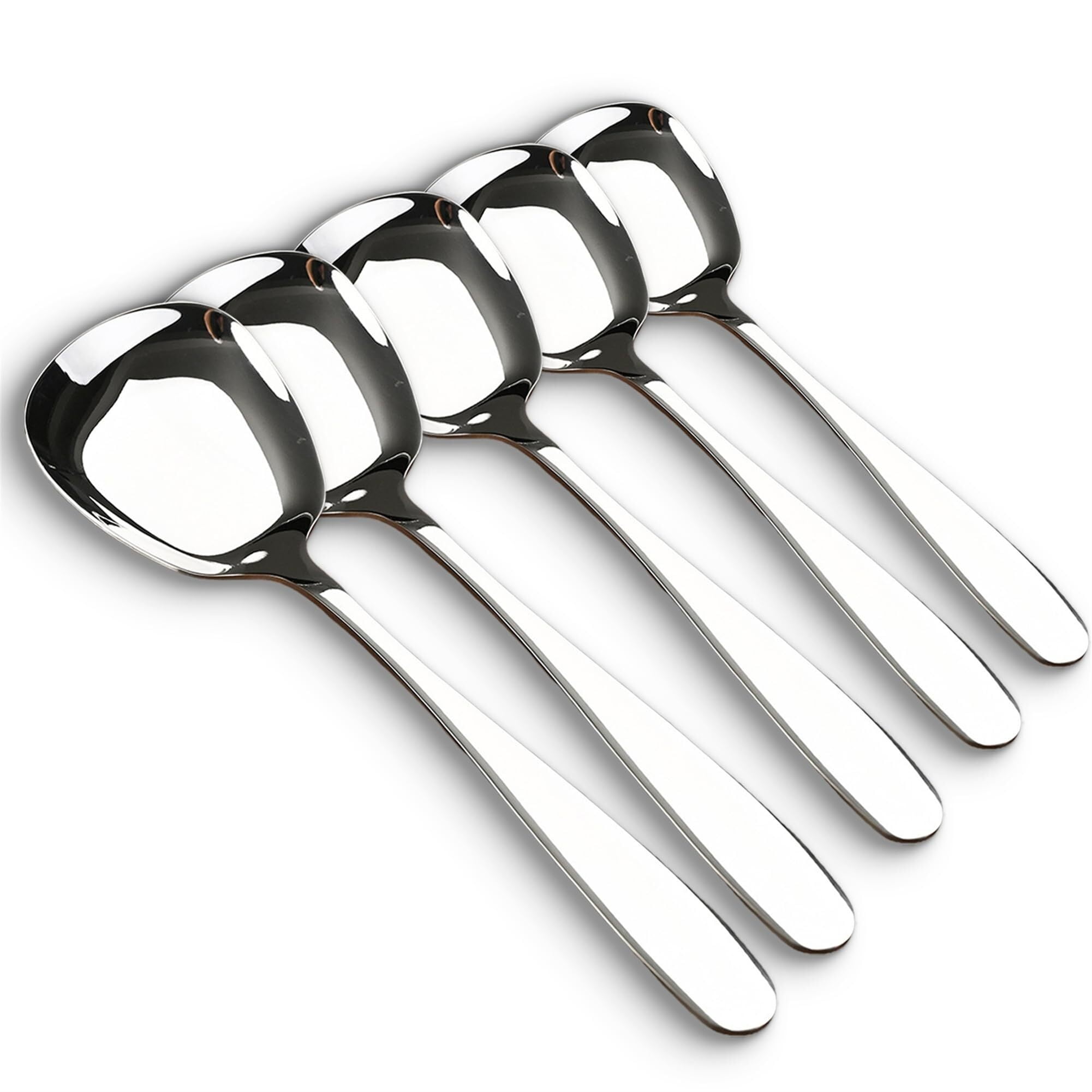 wangqiang Square Head Stainless Steel Spoons, Square Head Serving ...