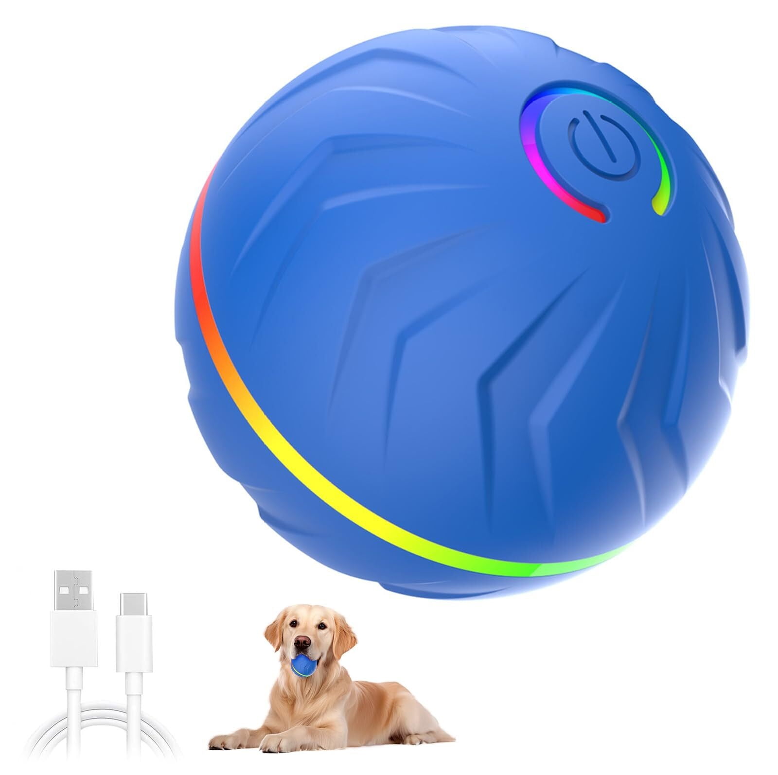 wangqiang Vibrating Dog Ball, 2025 New Moving Dog Ball, Upgraded ...