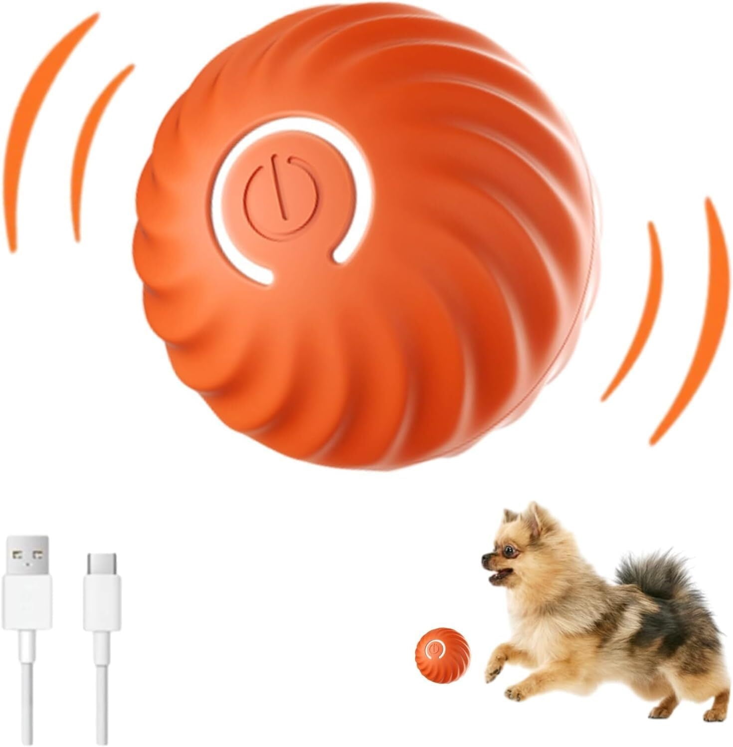 wangqiang Viral Bouncing Ball, Viral Bouncing Ball Dog Toy, 2025 New Automatic Moving Dog Toy ...