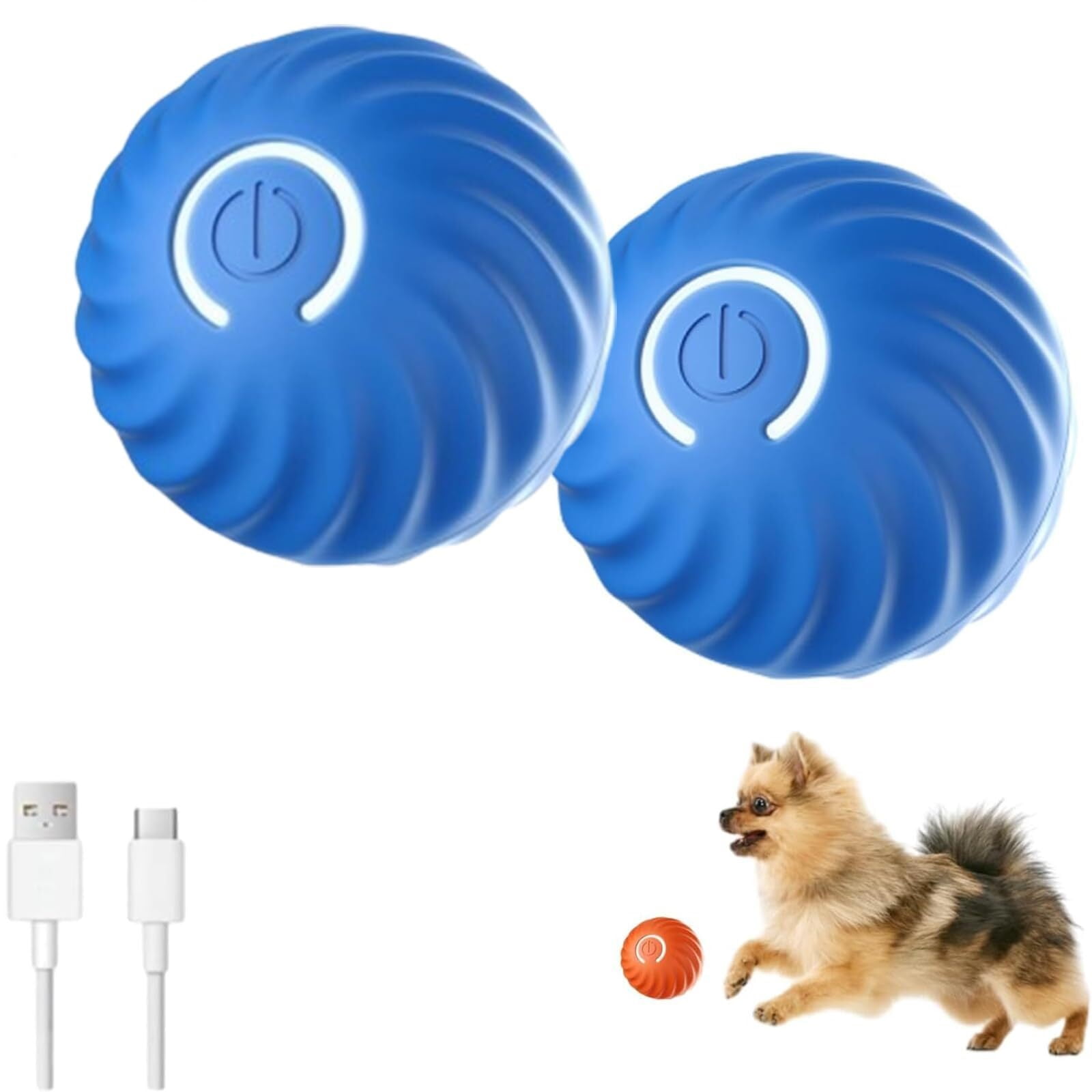 wangqiang Viral Bouncing Ball, Viral Bouncing Ball Dog Toy, 2025 New Automatic Moving Dog Toy ...