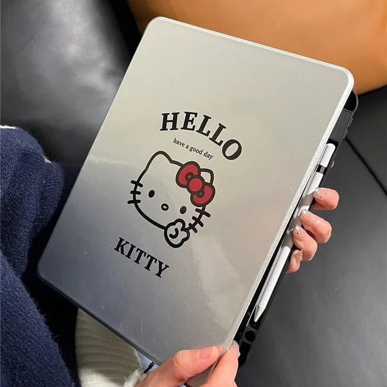 wangyu Sanrio Hello Kitty Ipad Case Kawaii silvery ipad pro 11 Inch ...