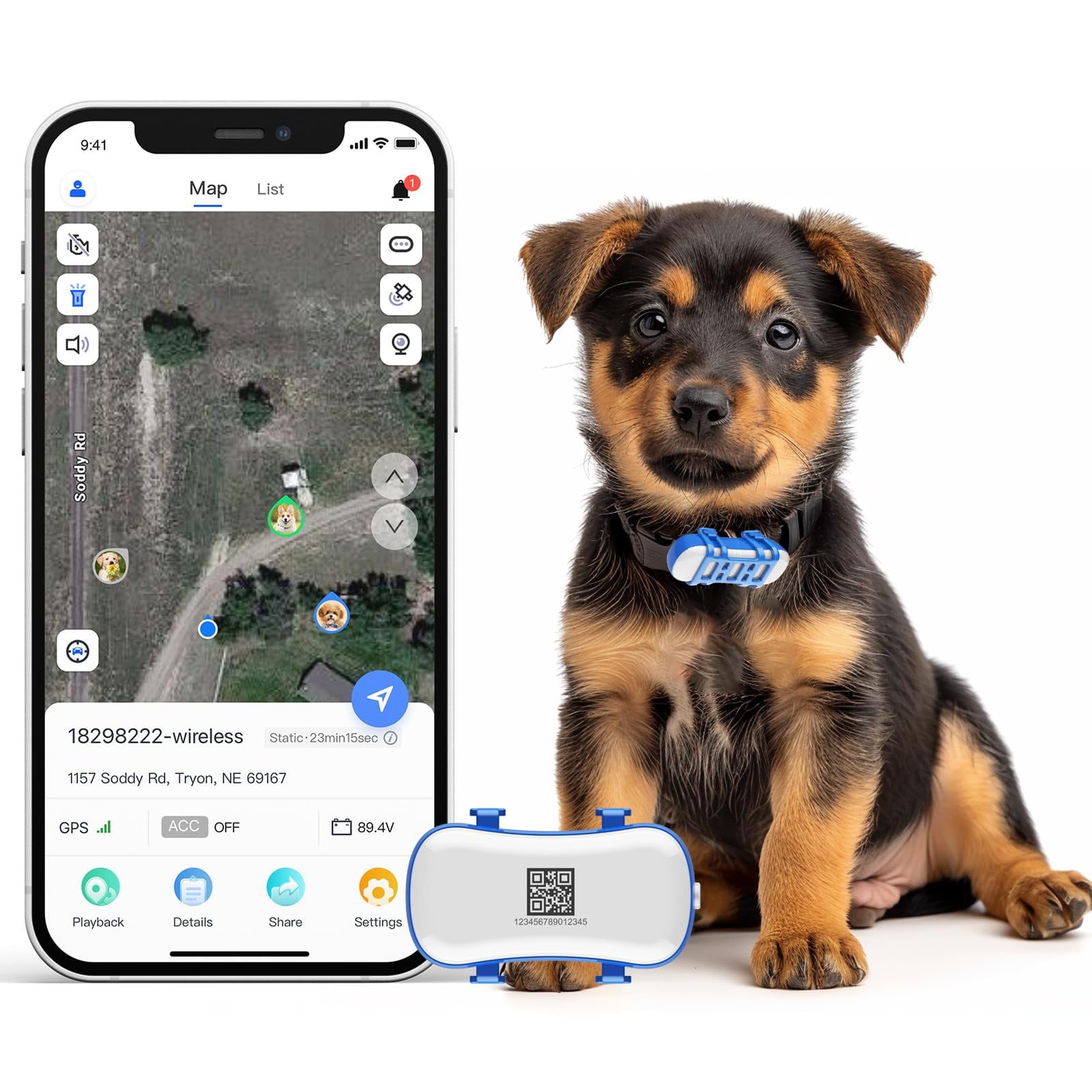 wanwaytech GPS Tracker for Dogs, Pet GPS Location, Unlimited Range ...