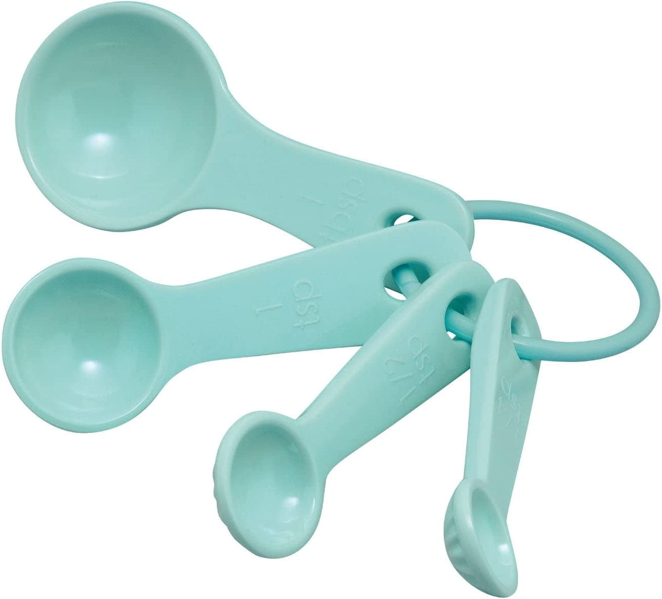 ware 4-Piece Multi-Purpose Liquid and Dry Melamine Measuring Spoons Set ...