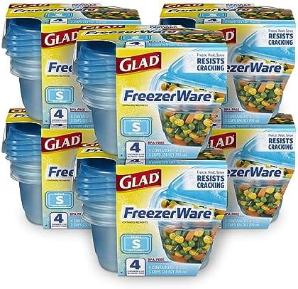 ware Freezerware Food Storage Containers, Large Rectangle Holds 64 ...