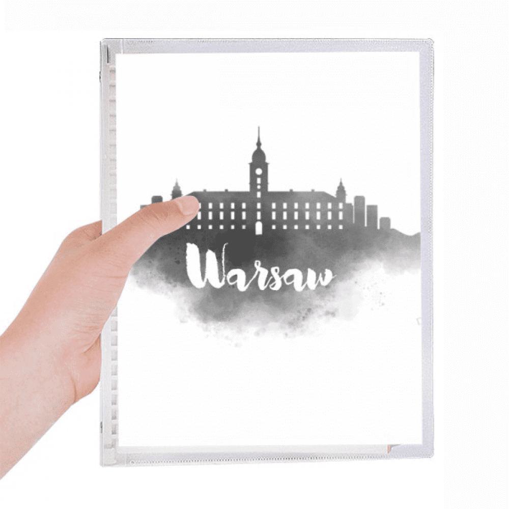 warsaw poland landmark ink city notebook loose diary refillable journal ...