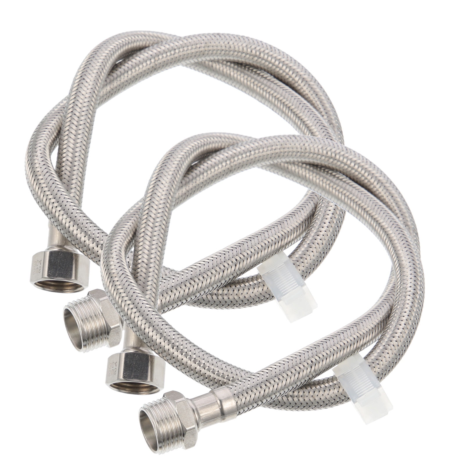 washer hoses 2pcs Stainless Steel Washing Machine Hose 1/2 Inch Washer ...