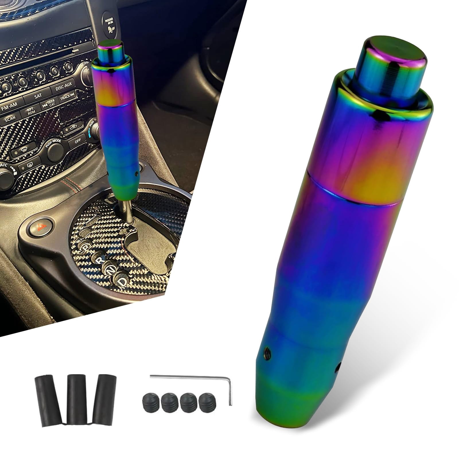 waswale 1 PC Car Shift Operation Long Handle, 5.7" Racing Trim Alloy ...