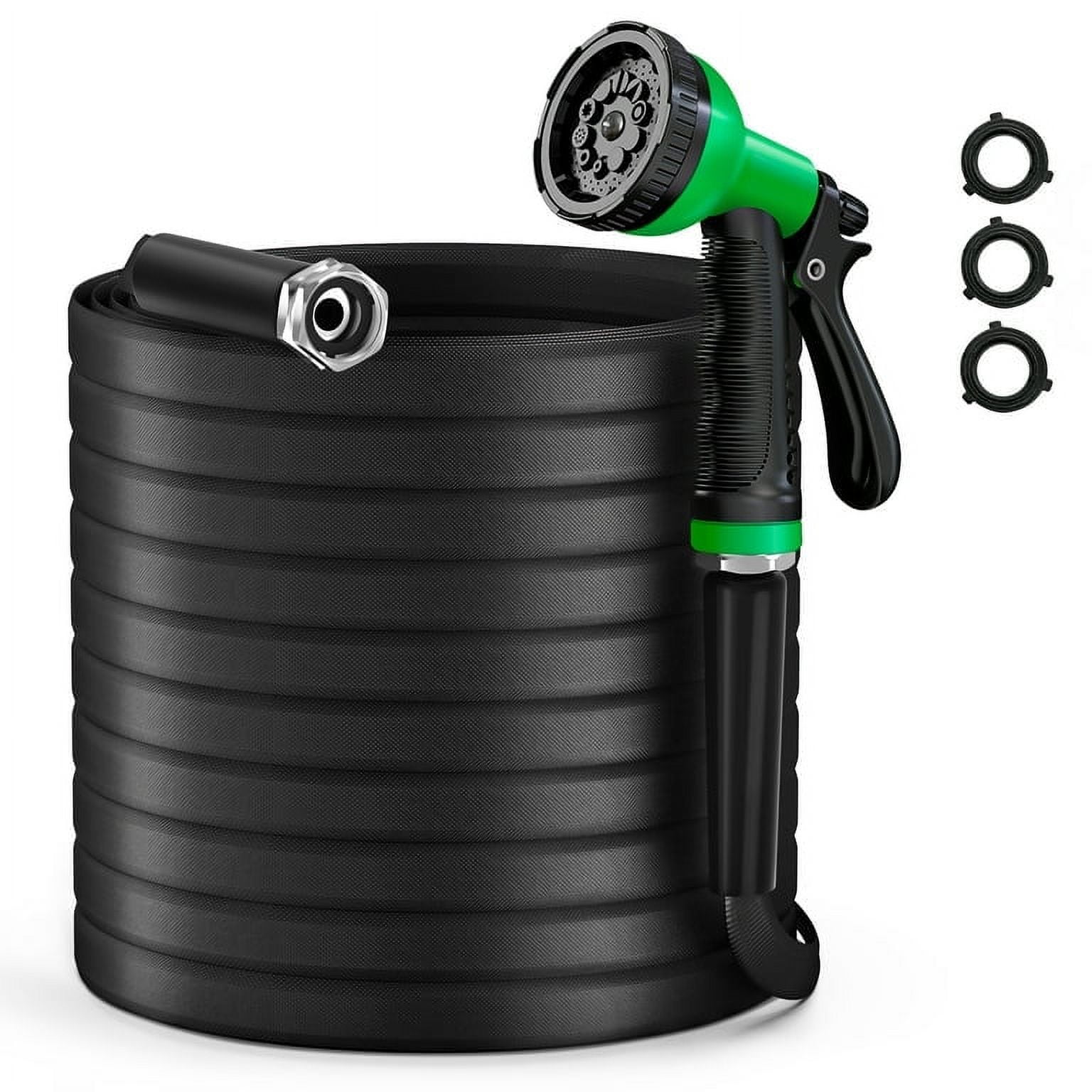 Outdoor 100ft Water Hose, No-Kink, Heavy Duty, Flexible, Kink-Free, 10 ...