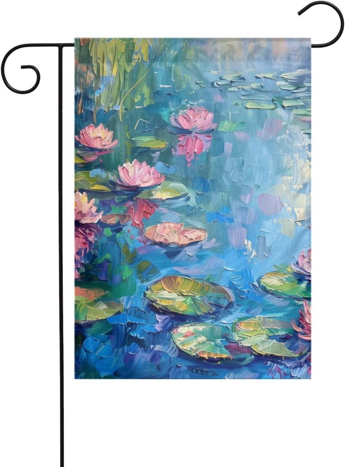water lilies Garden Flags Double Sided,Garden Flags for All Seasons ...