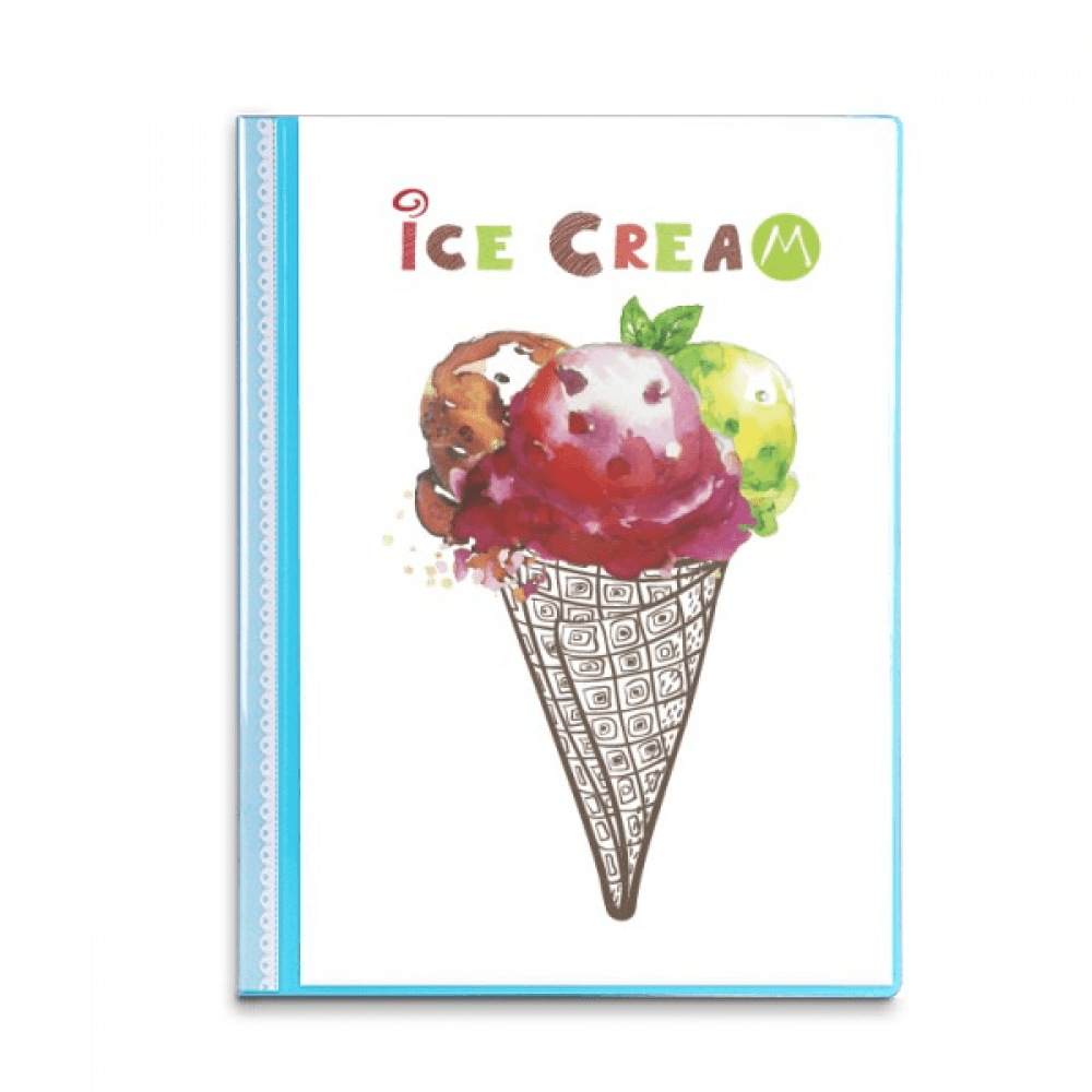watercolor cs ice book sheet protectors portfolio binder folder ...