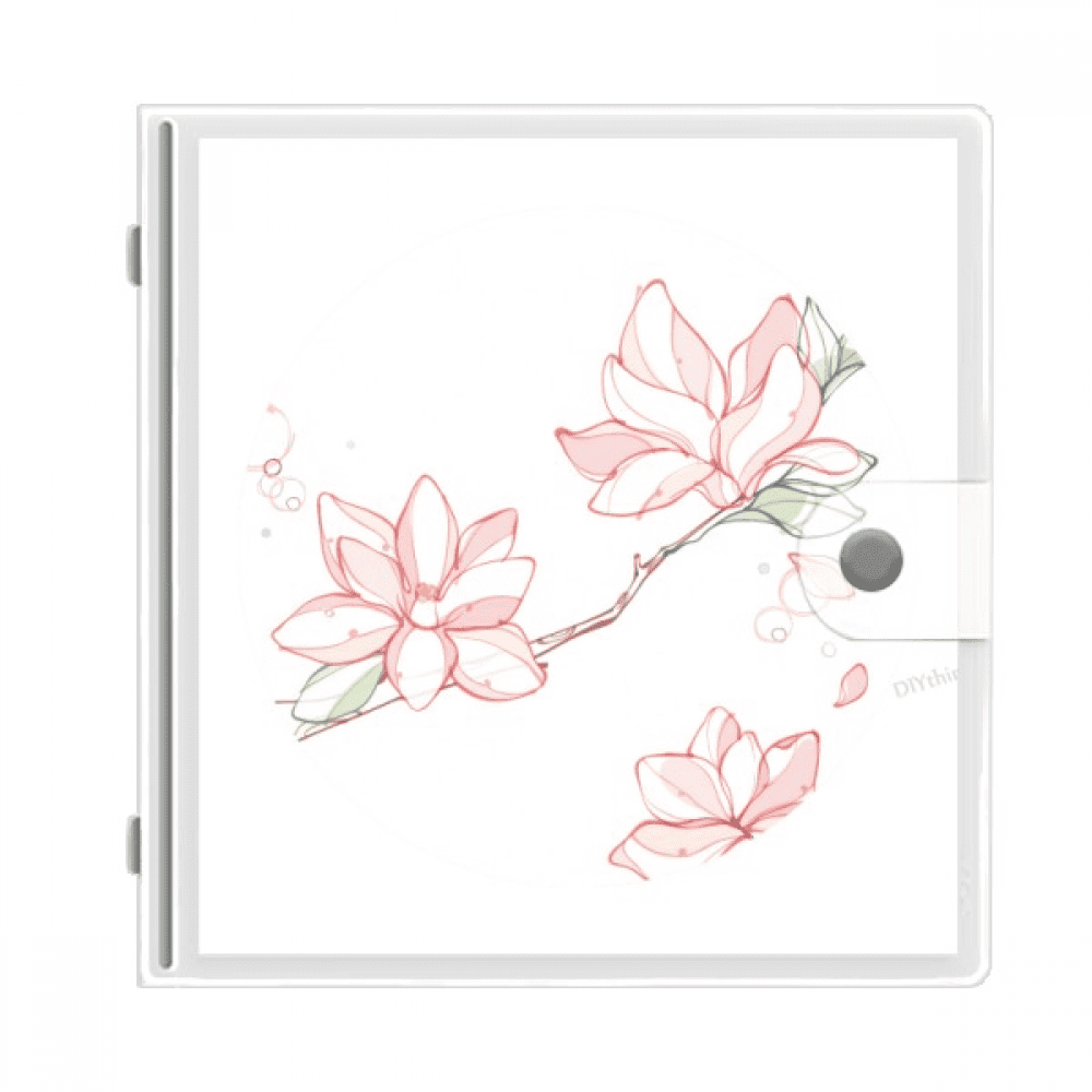 watercolor peach tree flower Photo Album Wallet Wedding Family 4x6 ...