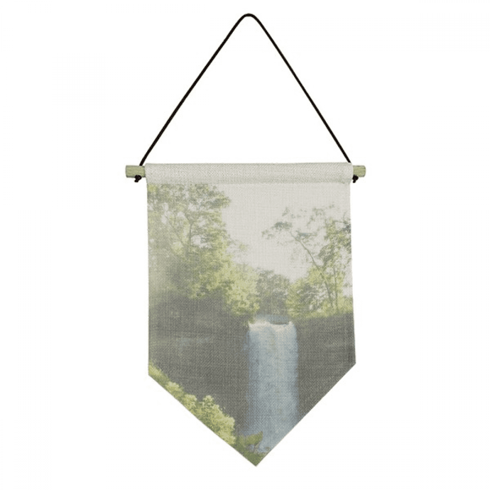 waterfall science nature ry scenery Canvas Flag Hanging Wall Art Decor ...