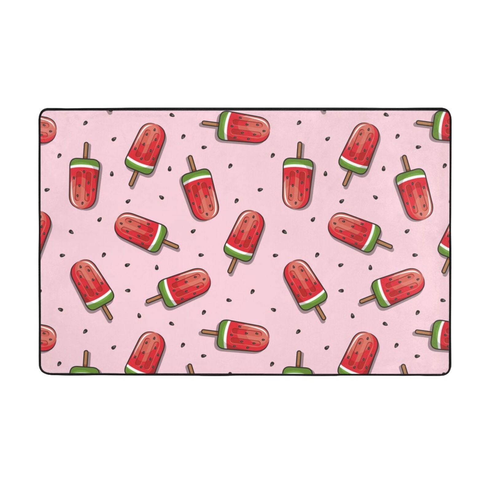watermelon ice cream Soft Indoor Outdoor Rug, Washable Rugs for Living ...