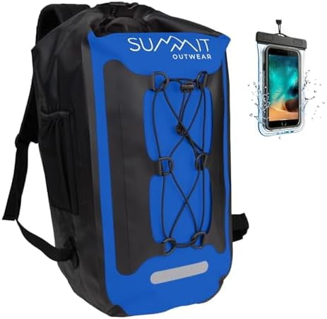 waterproof backpack –dry bag backpack with roll top closure – hiking ...