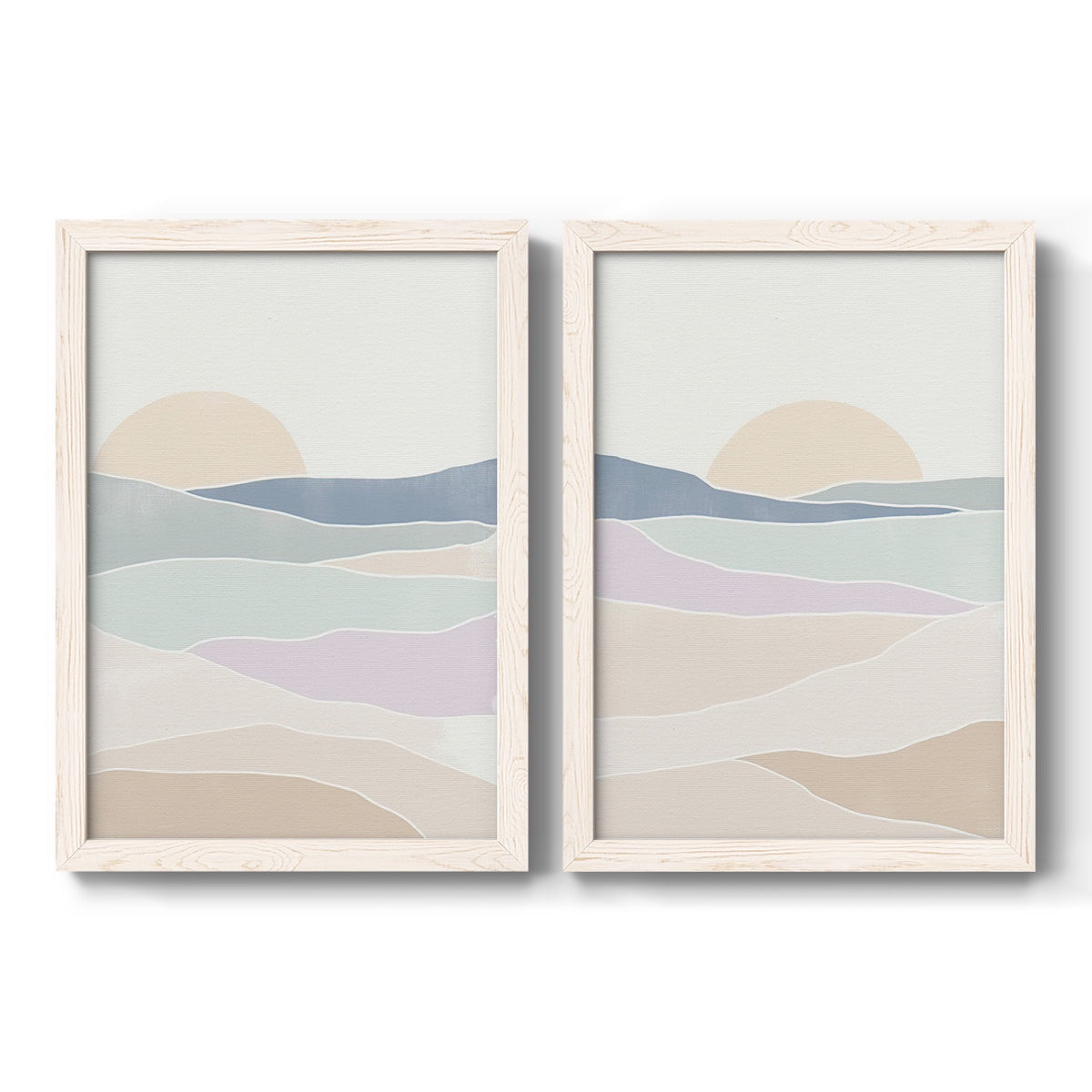 Wave Tableau I - Premium Framed Canvas 2 Piece Set - Ready to Hang ...