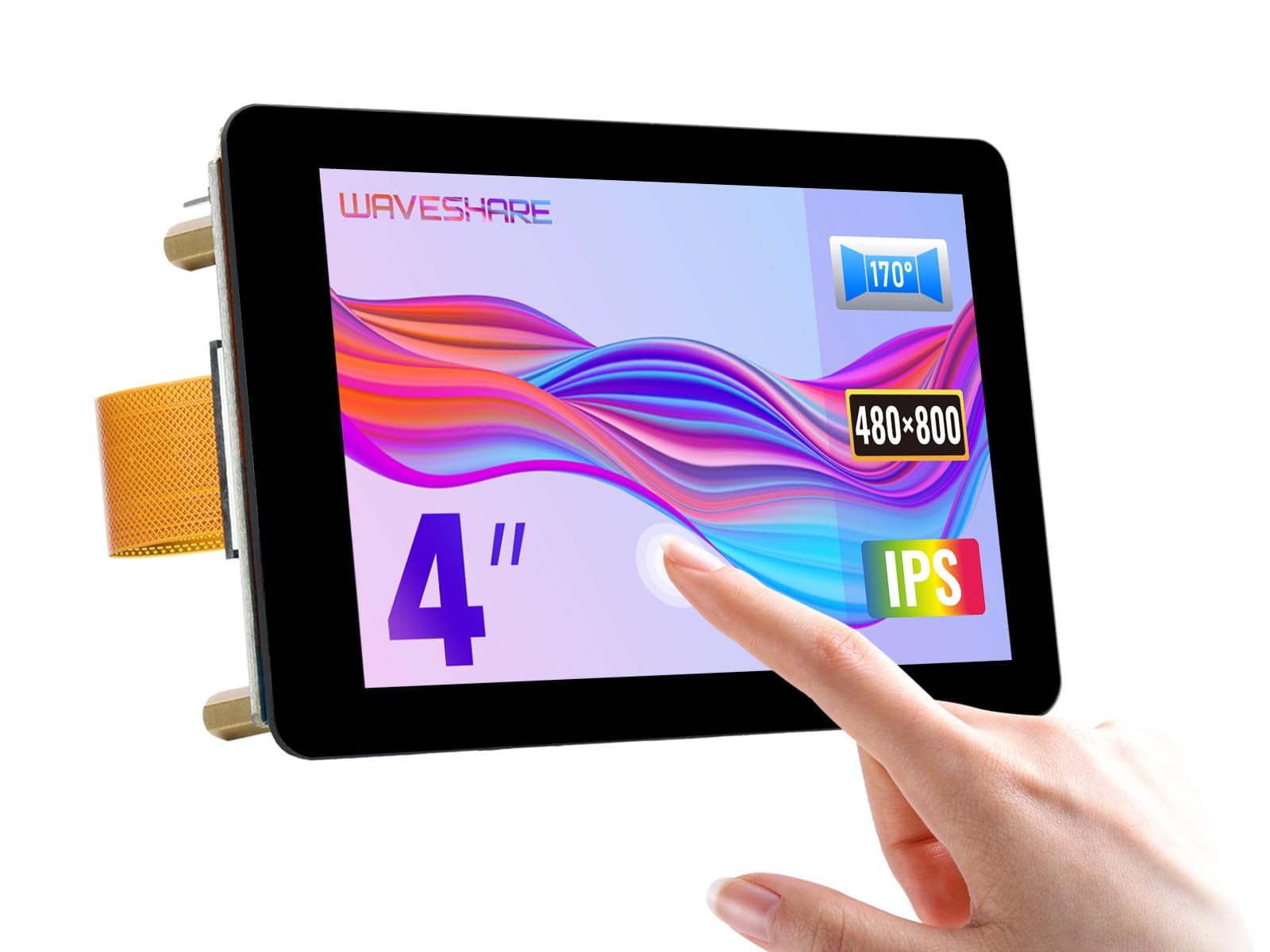 waveshare 4inch Capacitive Touch KEF16 Display Compatible with Raspberry Pi5/4B/3B+/3A+/CM3+/4 ...