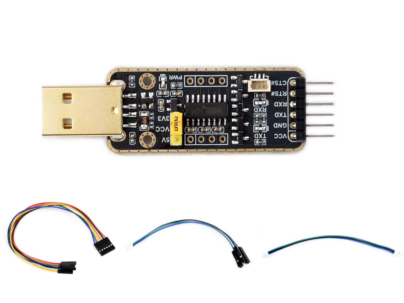 waveshare for Raspberry Pi SSF20 5 USB to Debugger Module,6PIN/3PIN Cable Connecting with ...