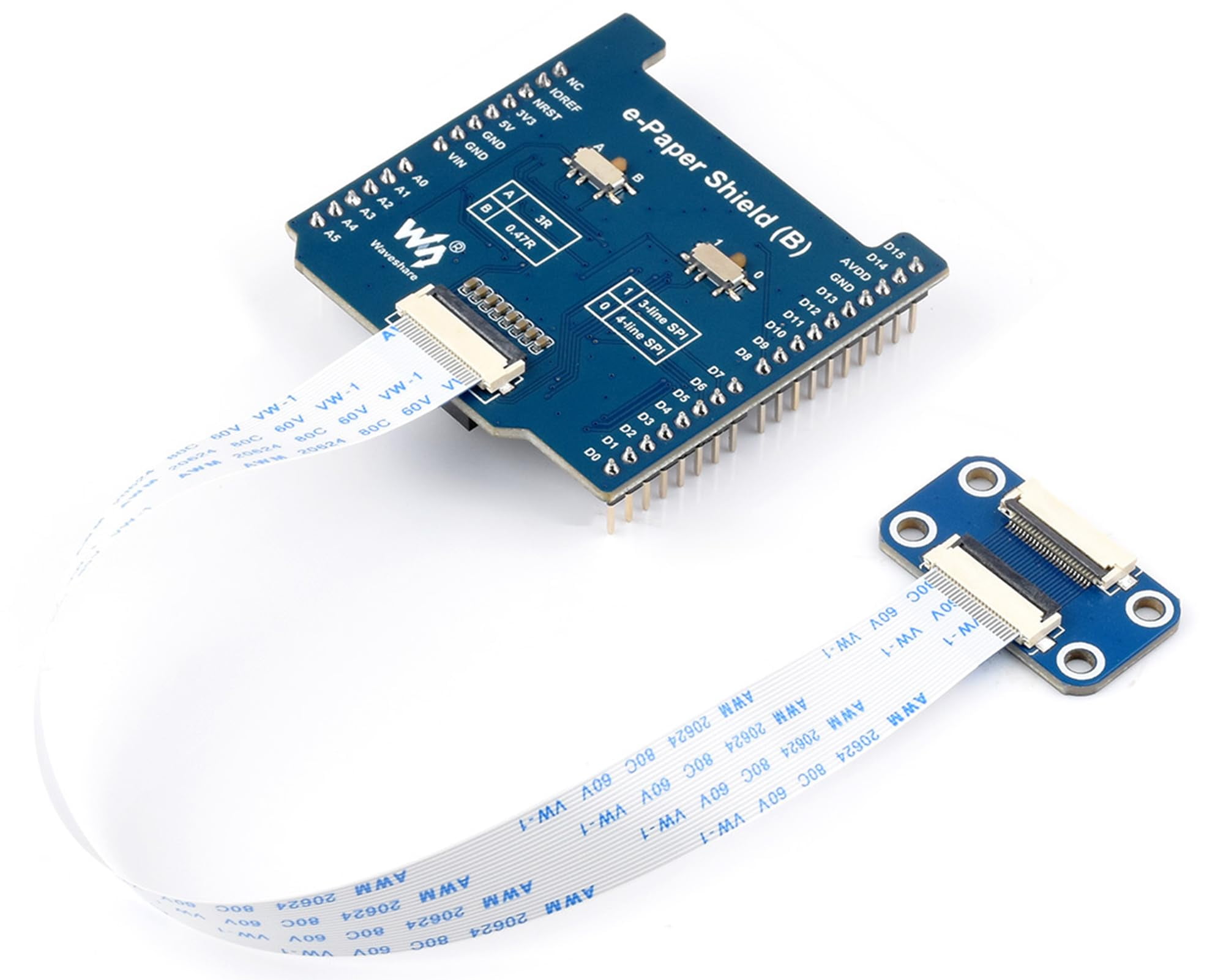 waveshare Universal e-Paper Raw SSF20 Panel Driver Shield Compatible ...