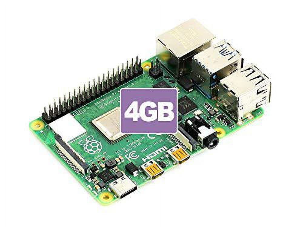waveshare raspberry pi 4 model b 4gb ram with powerful processor faster networking support dual ...