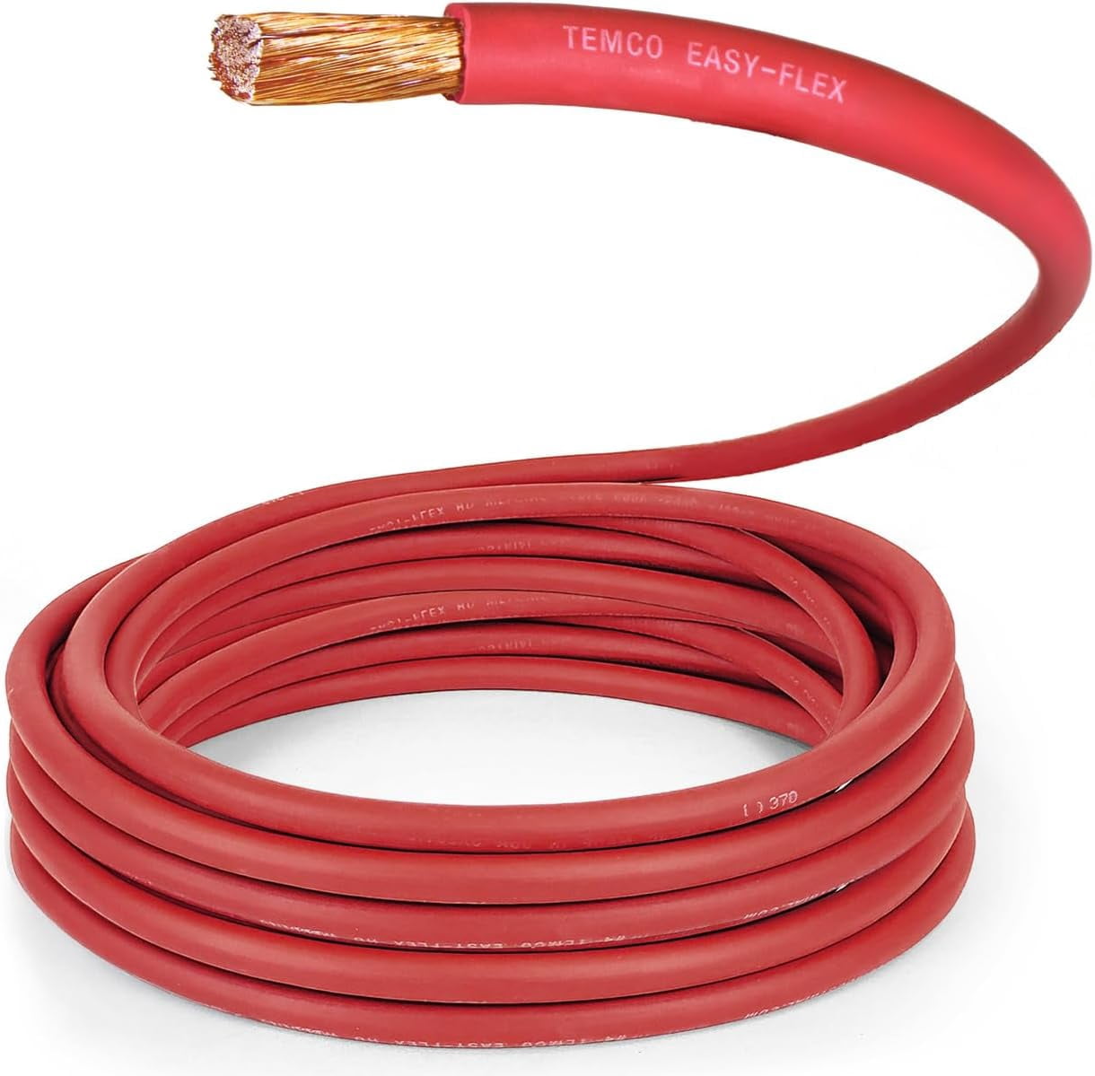 **wc0413-25 ft 1/0 gauge awg welding lead & car battery cable copper ...