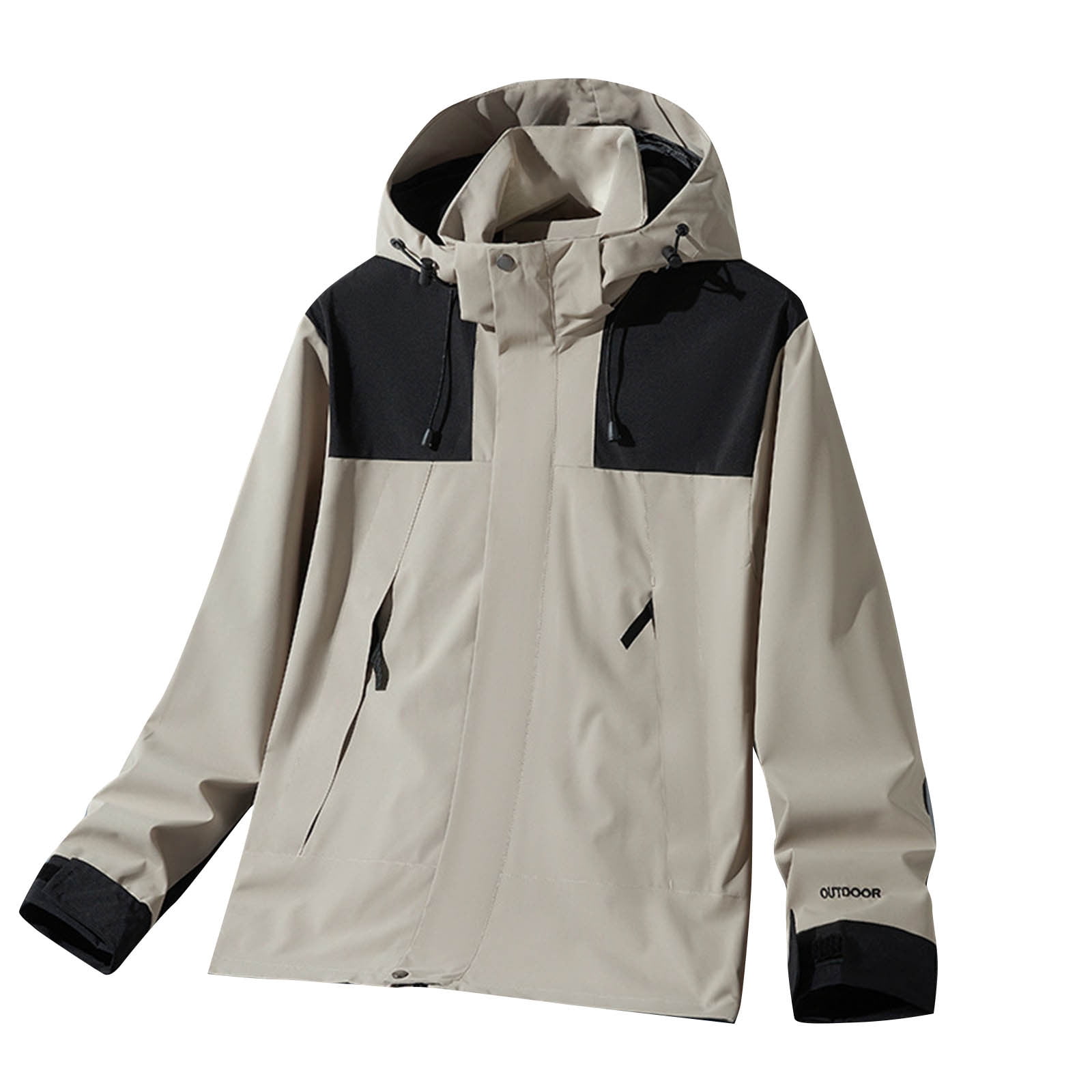 wdsxpo Rain Jacket Women Waterproof Windproof Raincoat with Hood Trendy ...