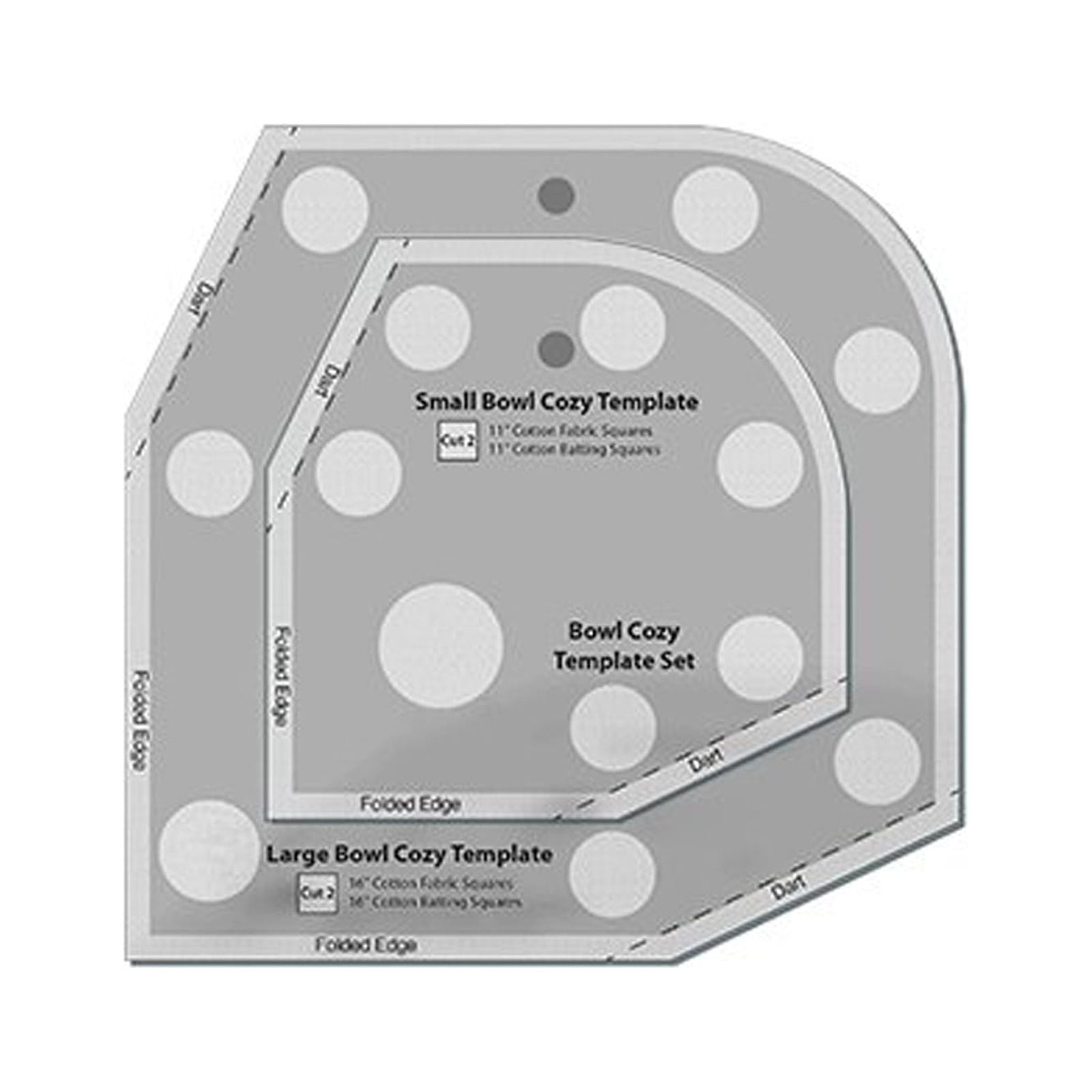 wdysjhzjbsl 2PCS Bowl Cozy Template Cutting Ruler Set, Bowl Cozy ...
