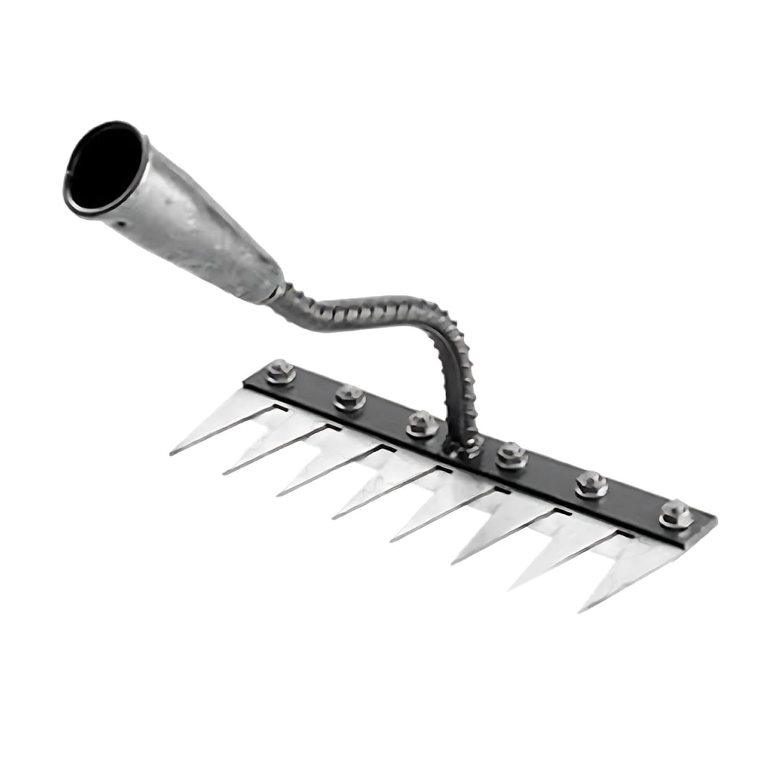 wdysjhzjbsl 5/6/7/8 Tooth Carbon Steel Garden Weeding Rake, Weeding ...