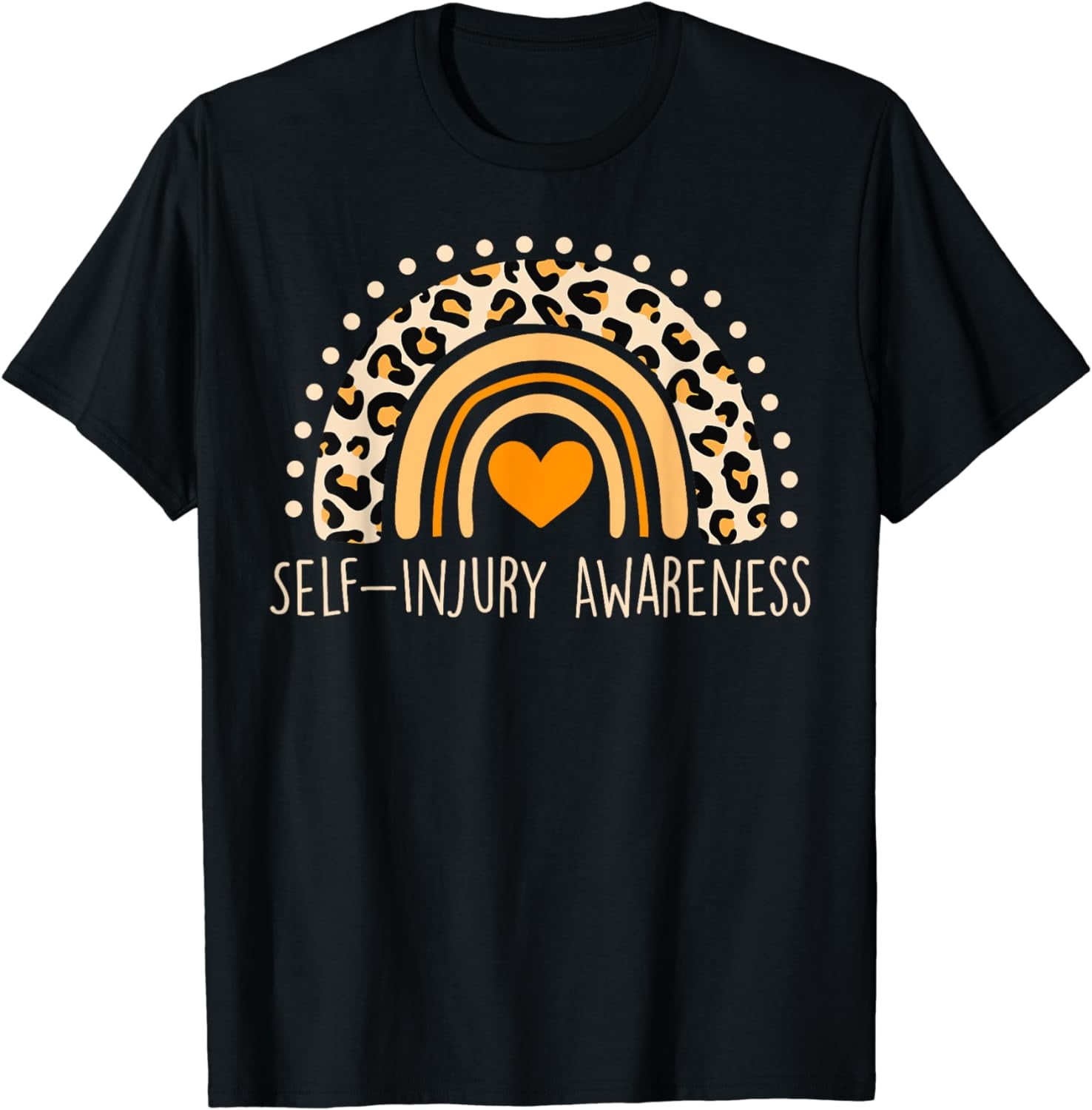 we wear Orange rainbow awsewome Self-Injury Awareness T-Shirt - Walmart.com